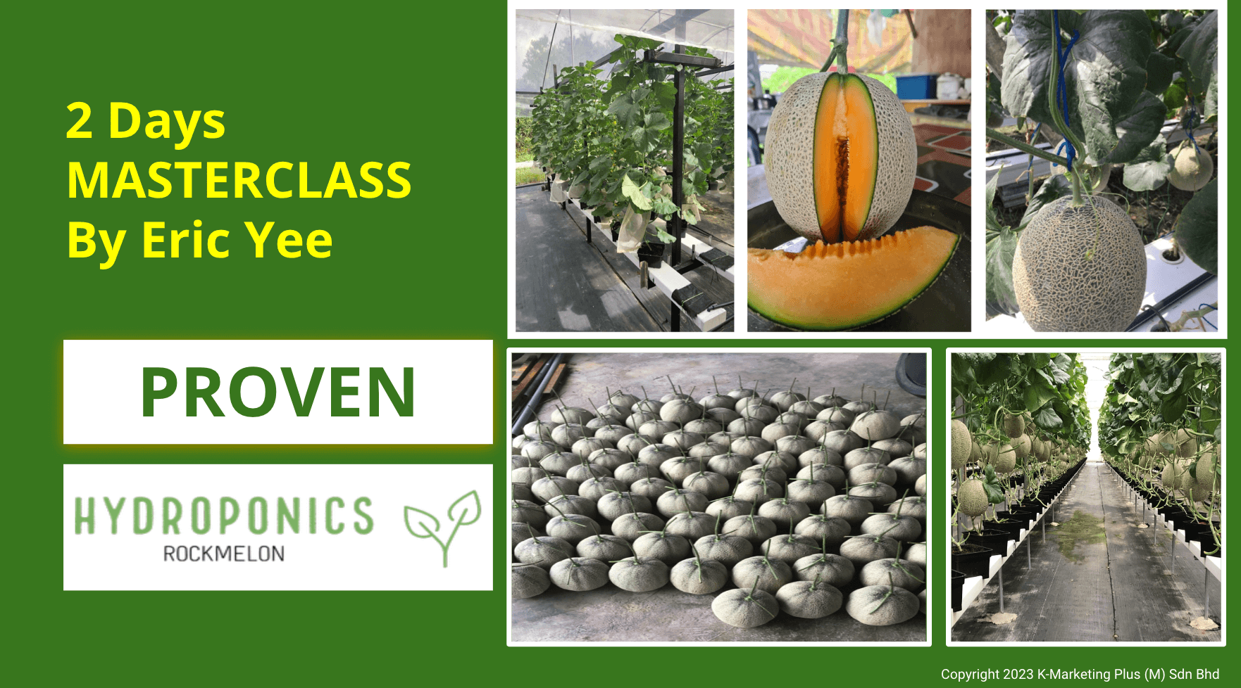 1 Pax - 2 Days of Masterclasses on Hydroponics With Eric Yee