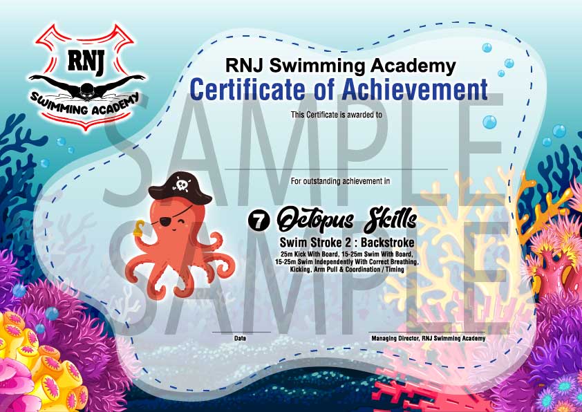 Swim Grading Grade 7 Backstroke RM120
