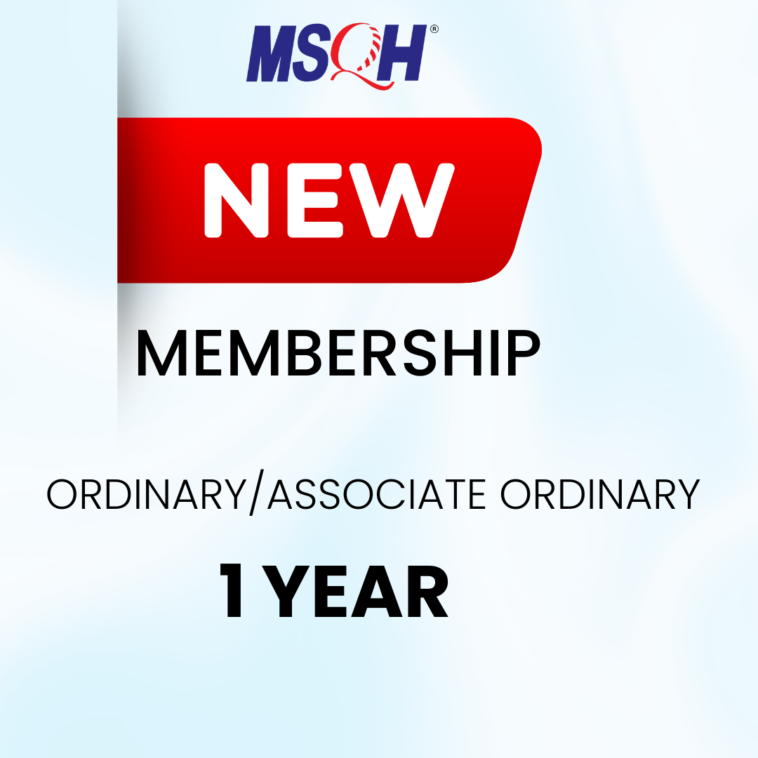 MSQH New Membership - Ordinary or Associate Ordinary