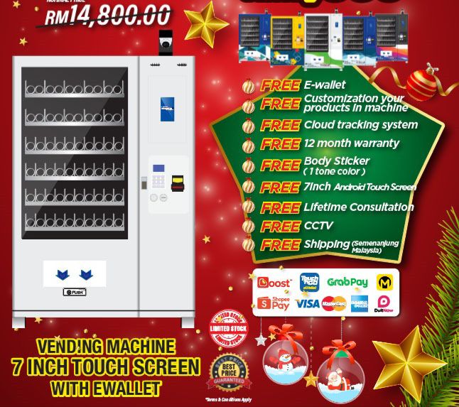 VENDING MACHINE 7 INCH TOUCH SCREEN WITH EWALLET