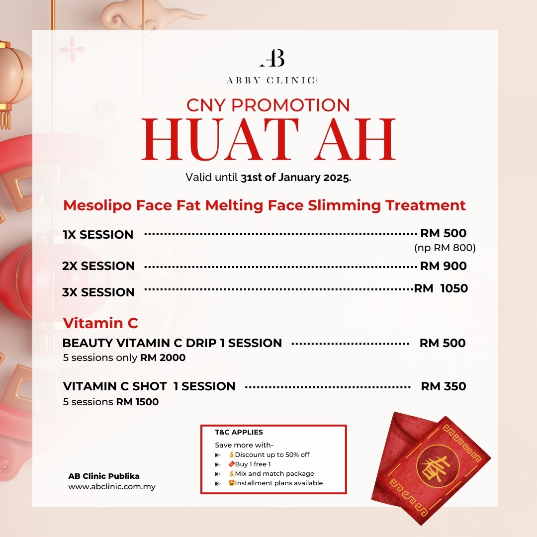 Huat Ah - Mesolipo Face Fat Melting Face Slimming Treatment - 3 Sessions