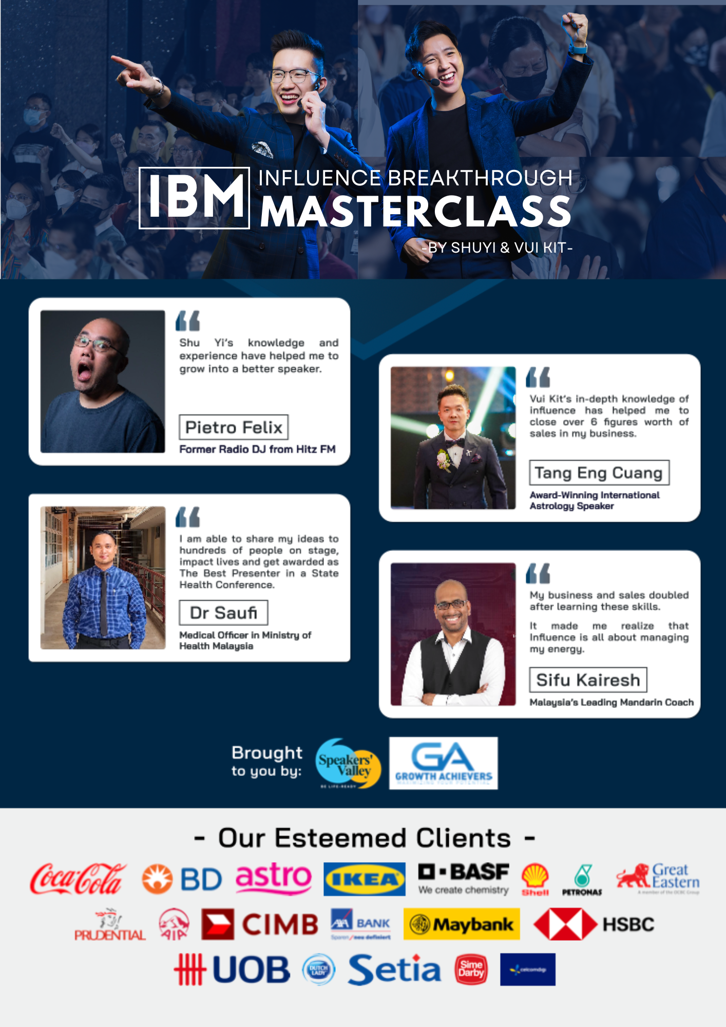 Influence Breakthrough Masterclass Virtual