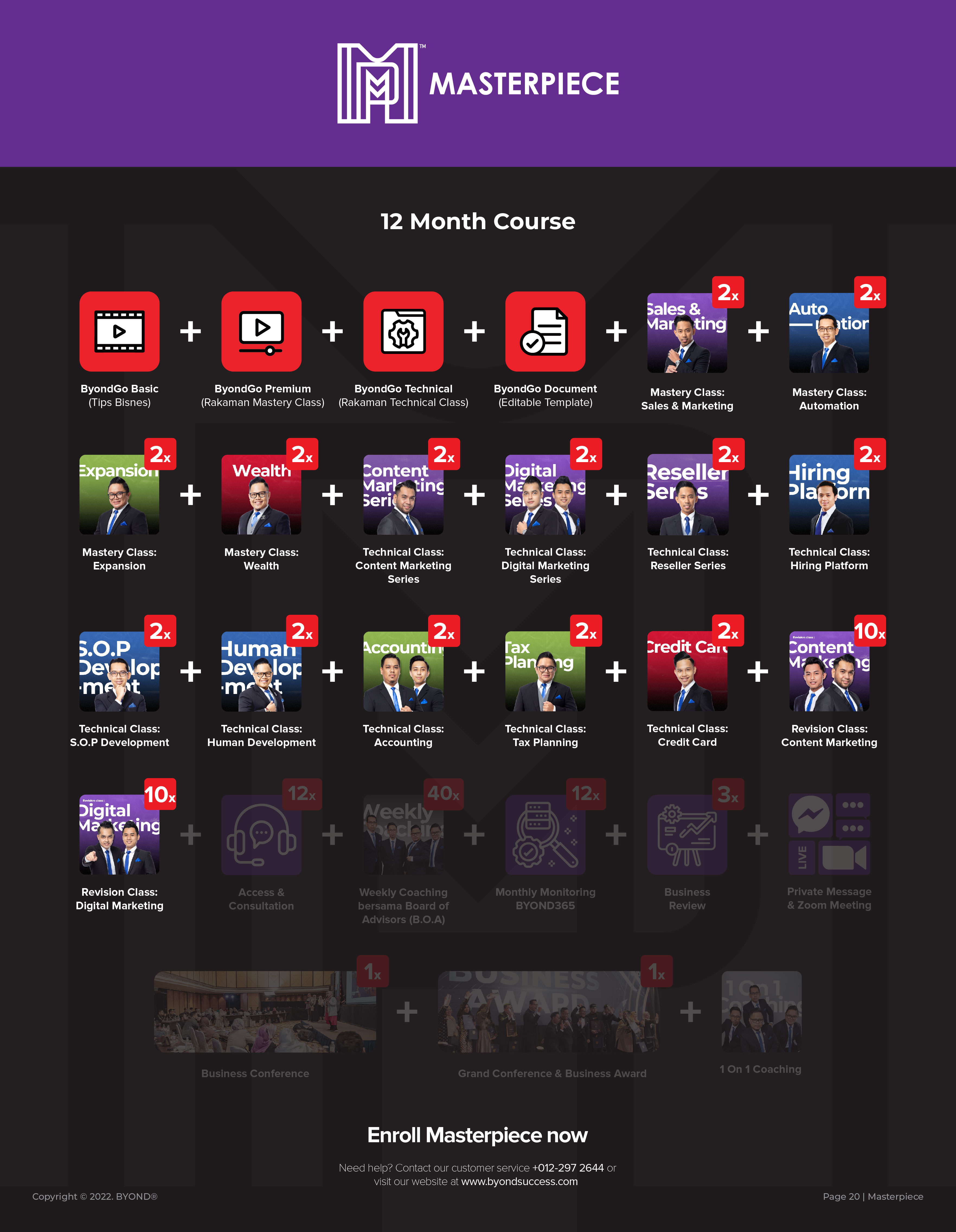 YURAN PENDAFTARAN PAKEJ MASTERPIECE 2023